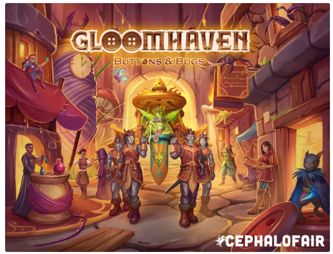 Gloomhaven: Buttons & Bugs | To The Table Board Game Cafe